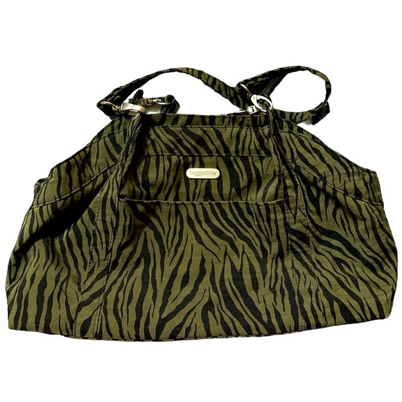 Baggallini | Bags | Baggallini Zebra Print Tote Shoulder Bag | Poshmark